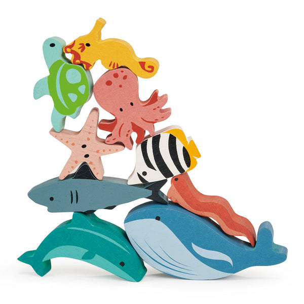 Happy Stacking Ocean Animals – Mini Mint