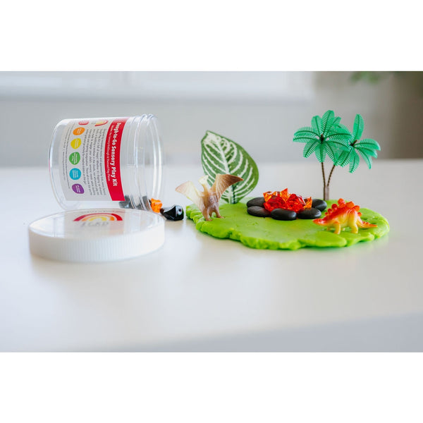 Dinosaur Jungle Sensory Play Dough-To-Go Kit – Mini Mint