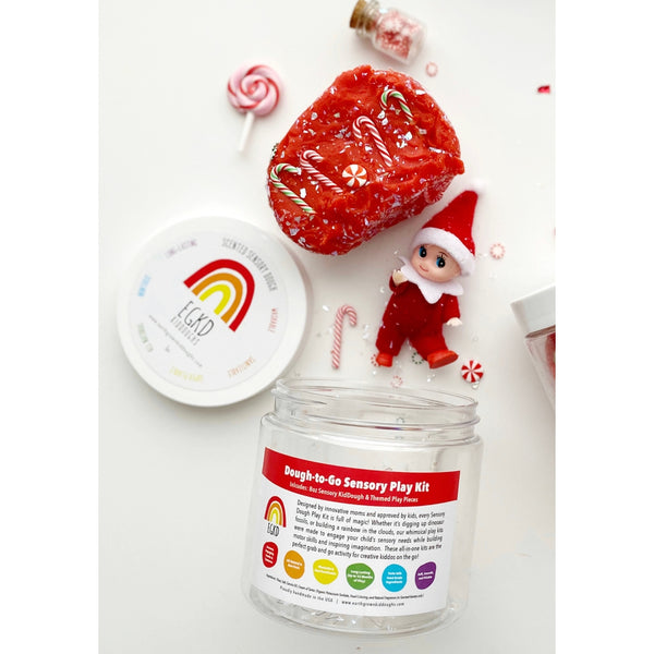 Elf in the Jar Dough Globe Sensory Play Dough Kit – Mini Mint