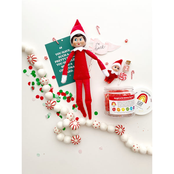 Elf in the Jar Dough Globe Sensory Play Dough Kit – Mini Mint