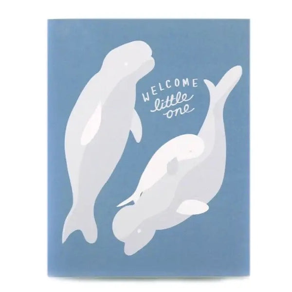Dote Note + Gift - Baby Beluga Card – Mini Mint